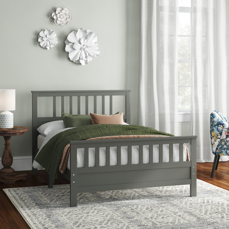 Three Posts Teen Esteban Wood Platform Bed with Headboard Reviews Wayfair